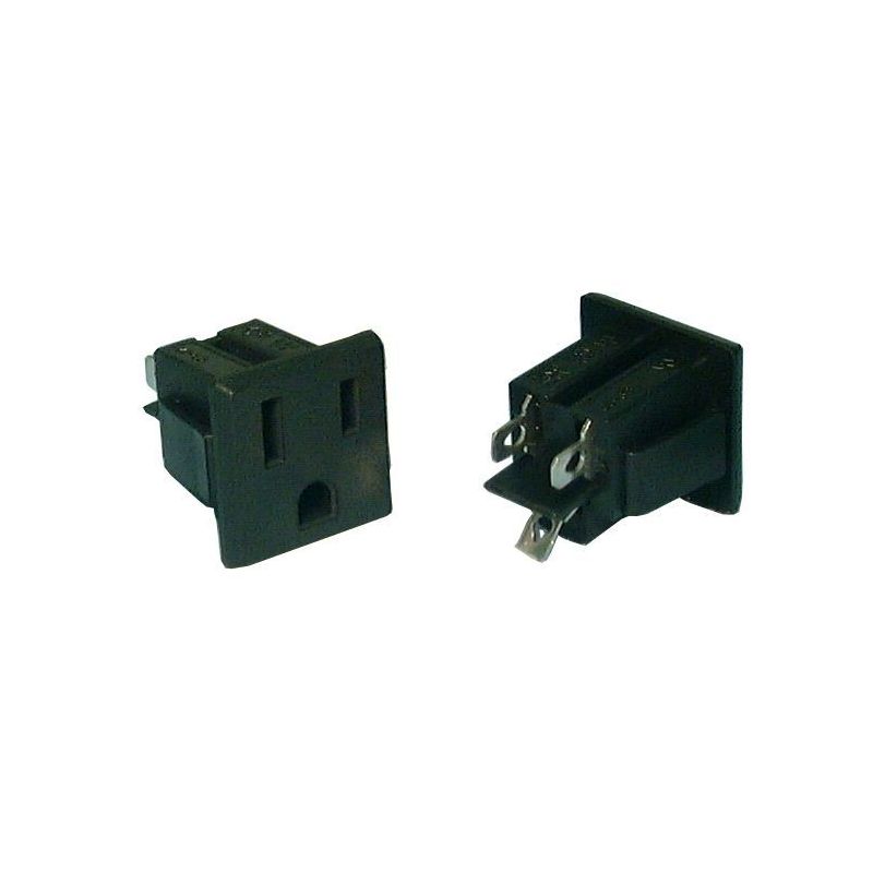 8535b panel mount ac receptacle male .187 quick slide term. | elliott ...