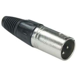 a3m-sun 3 pin male xlr inline connector silver | elliott electronic supply