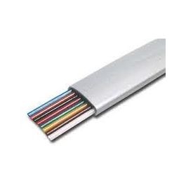 10c flat tel 10 conductor flat telephone wire 500 ft bulk silver phone ...
