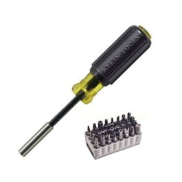 32510 klein magnetic screwdriver with 32-piece tamper-proof bit set ...